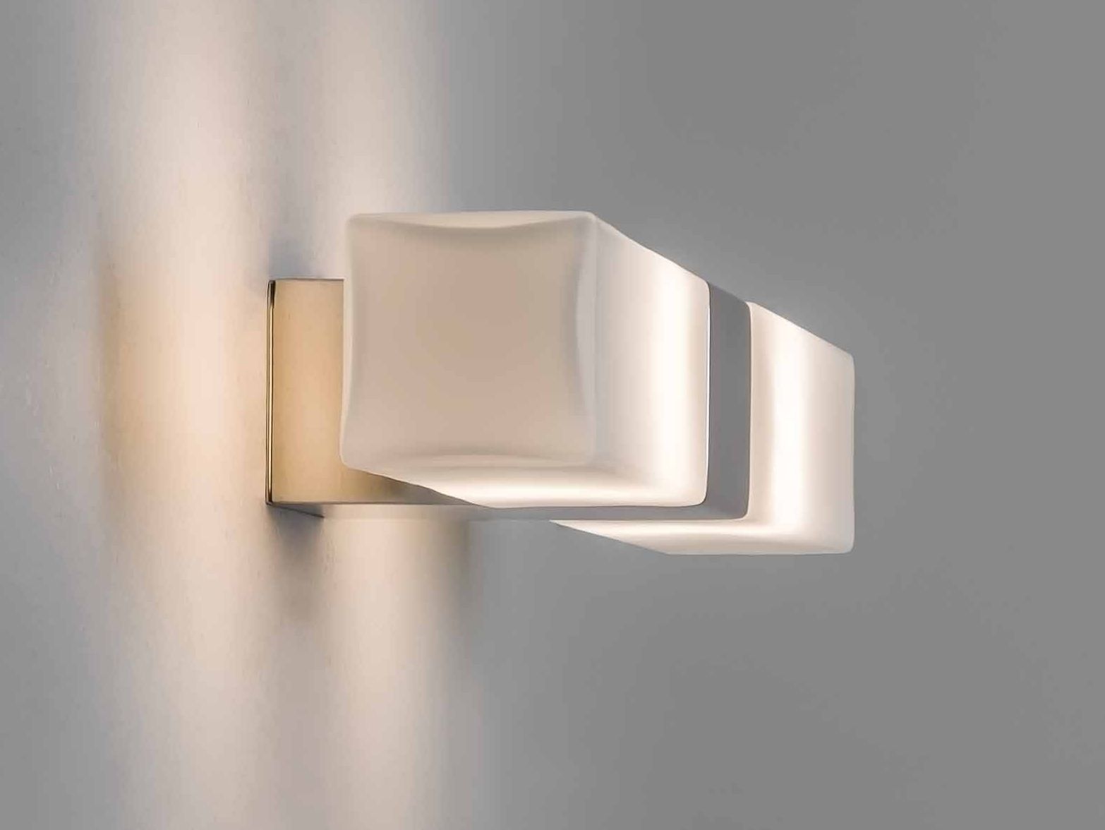 Mirror lamp in zinc and glass PADOVA SQUARE By Astro Lighting