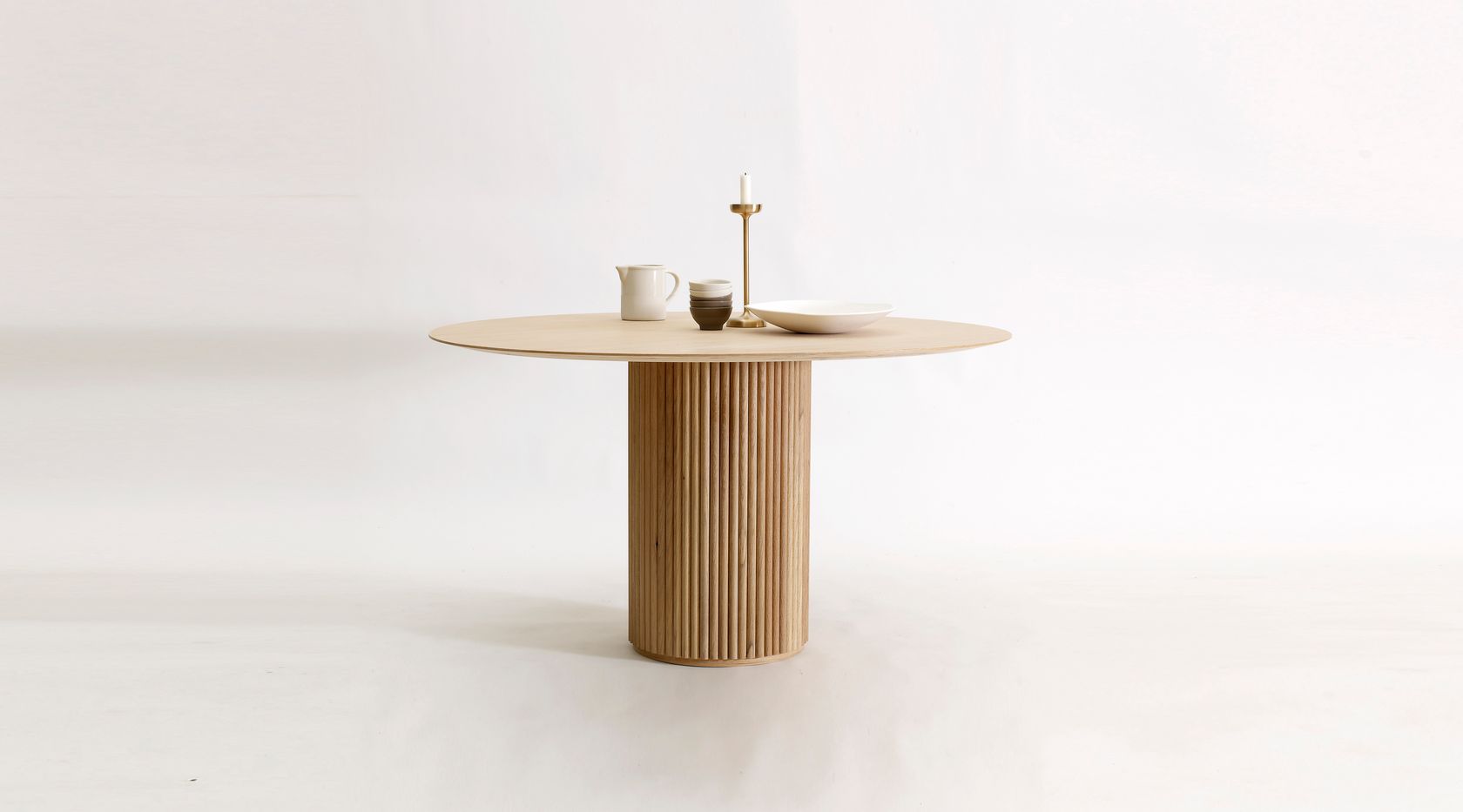 PALAIS ROYAL Round oak table By ASPLUND | design Anya Sebton, Eva Lilja ...