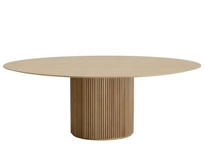 PALAIS ROYAL Round oak table By ASPLUND | design Anya Sebton, Eva Lilja ...