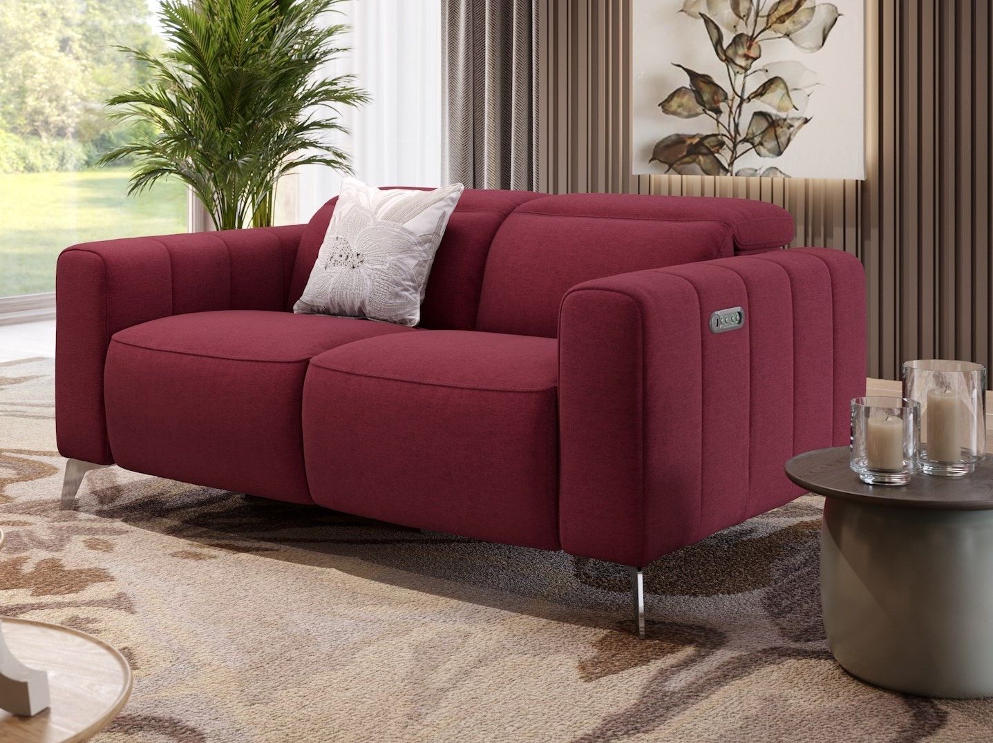 PALERMO 2 seater fabric sofa By Sofanella