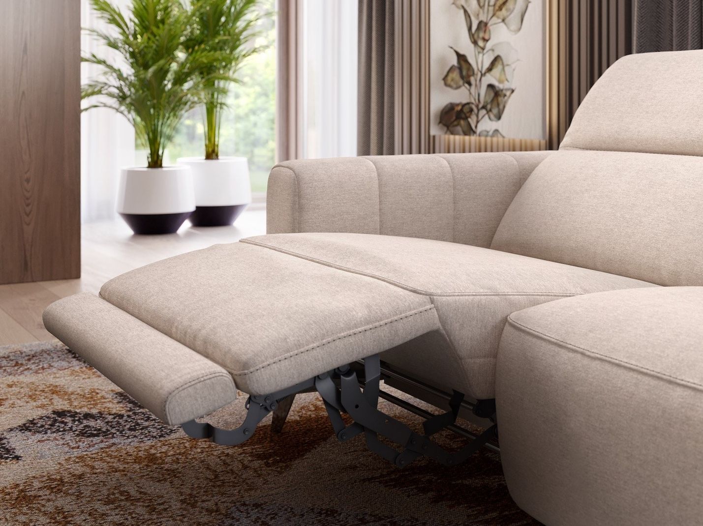 PALERMO 3 seater fabric sofa By Sofanella