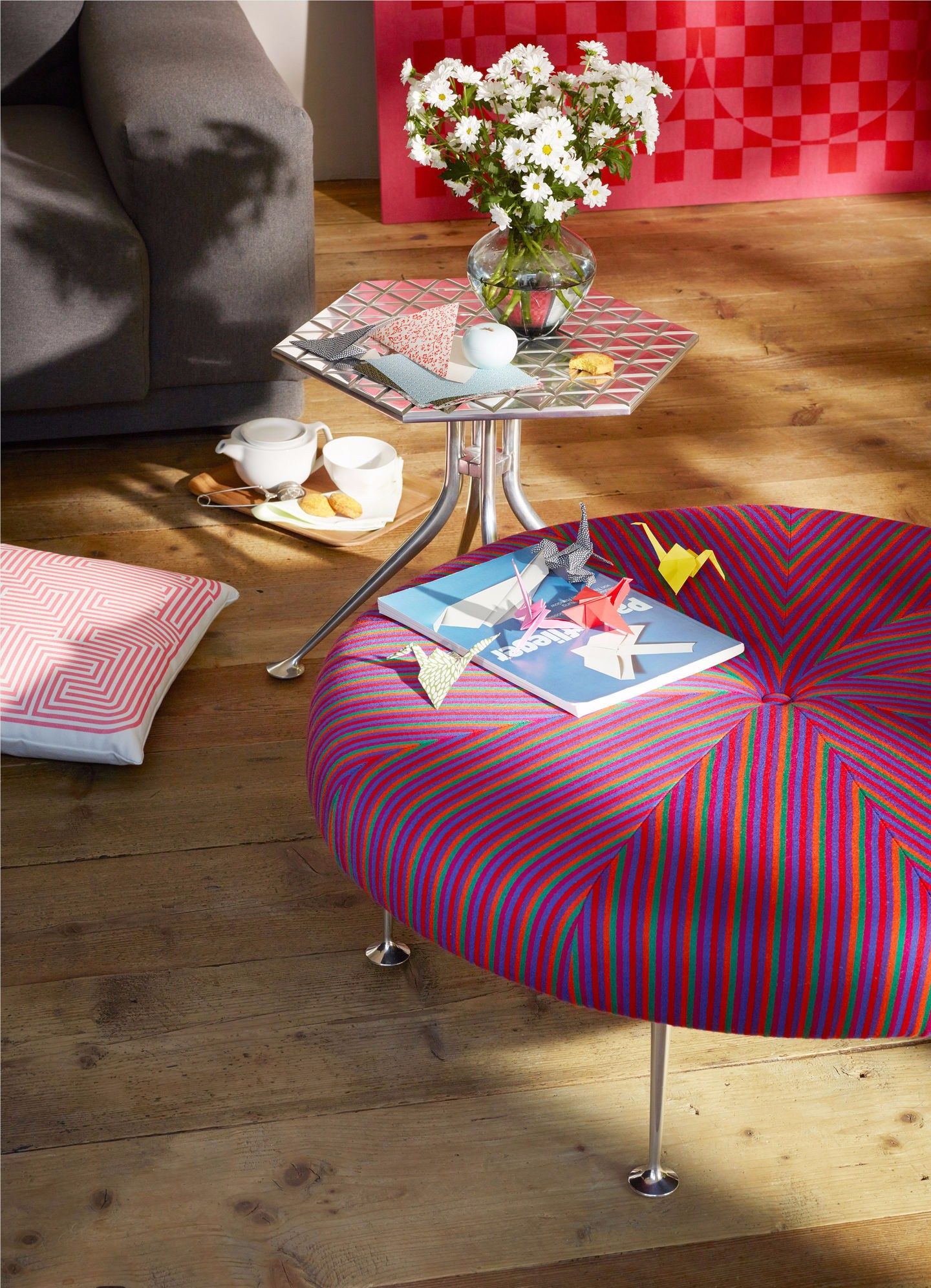 Linen Silkscreen PANEL BLACK AND WHITE Environmental enrichment panels ...