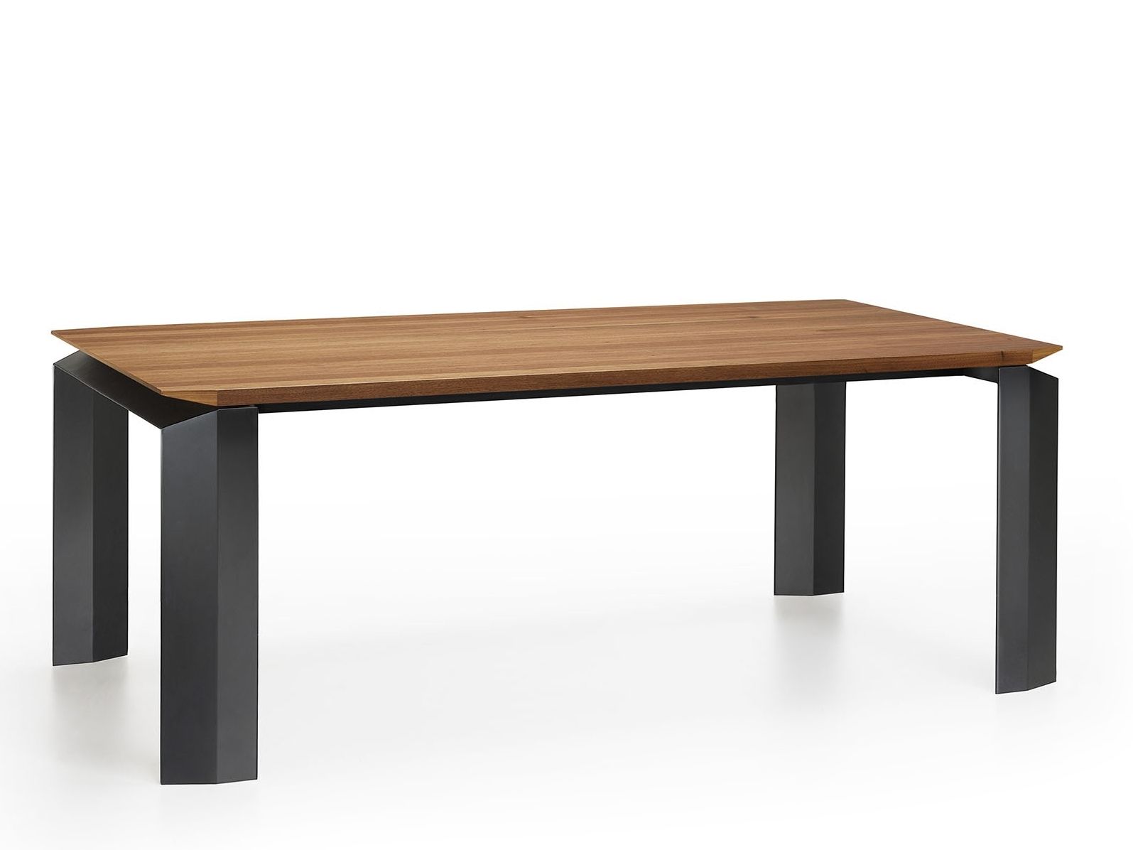 Extending rectangular table with metal base PANTA REI By Ronda Design ...