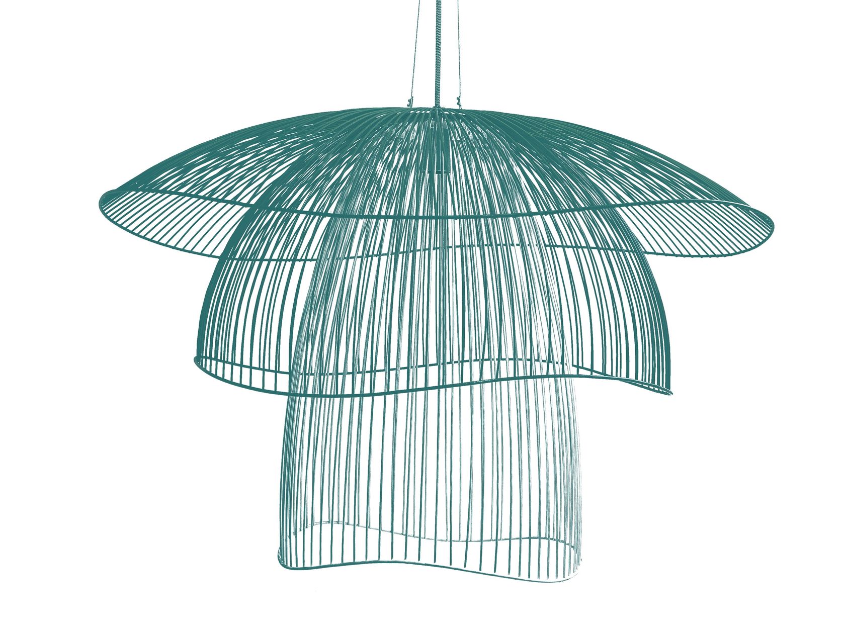 PAPILLON Lampada a sospensione in metallo By Forestier | design Élise Fouin