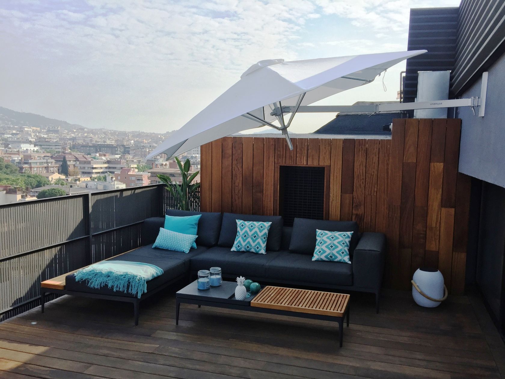 PARAFLEX WALL | Guarda-sol redondo Guarda-sol ajustável redondo de ...