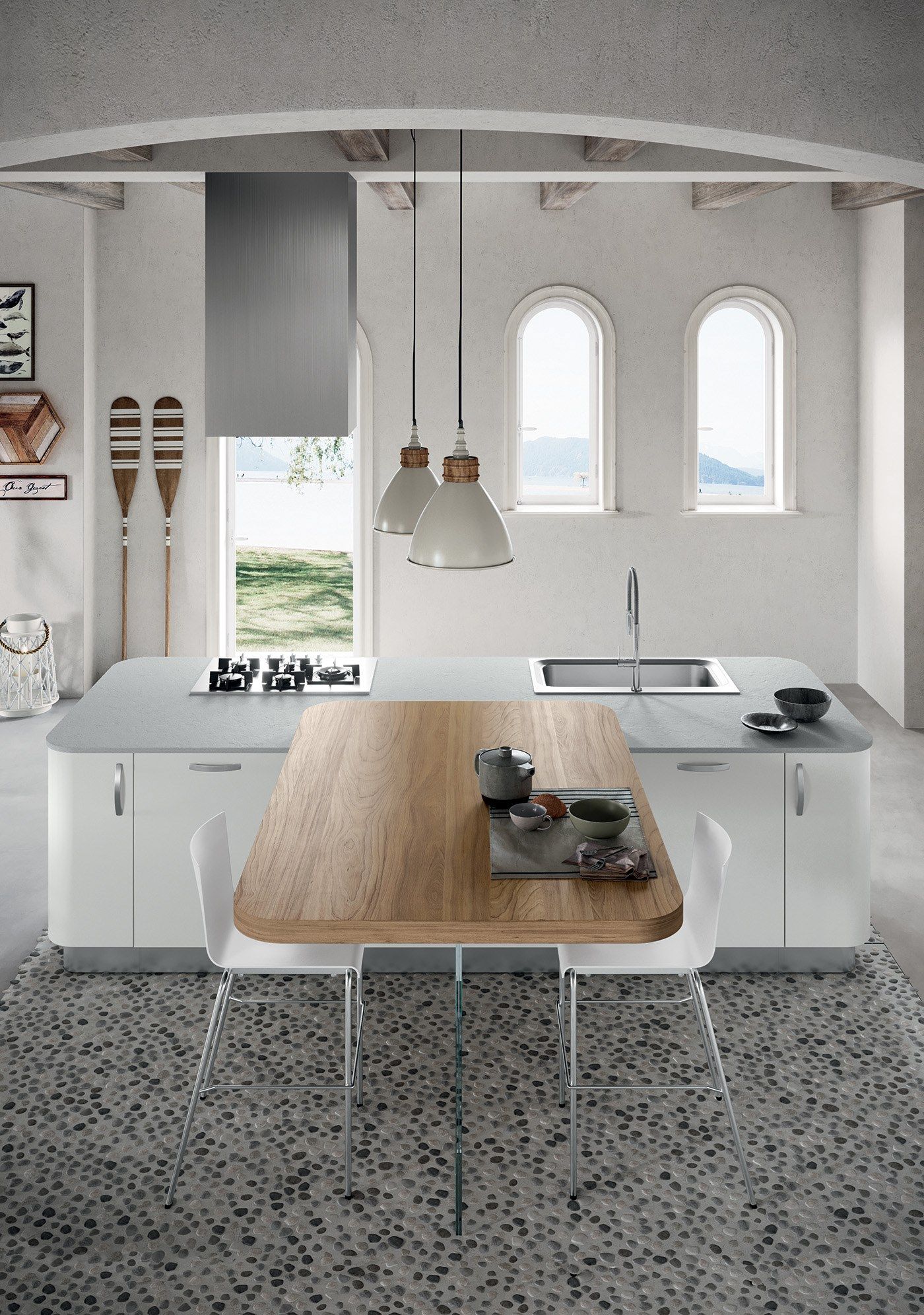 Custom melamine-faced chipboard kitchen PARAGON By Colombini Casa