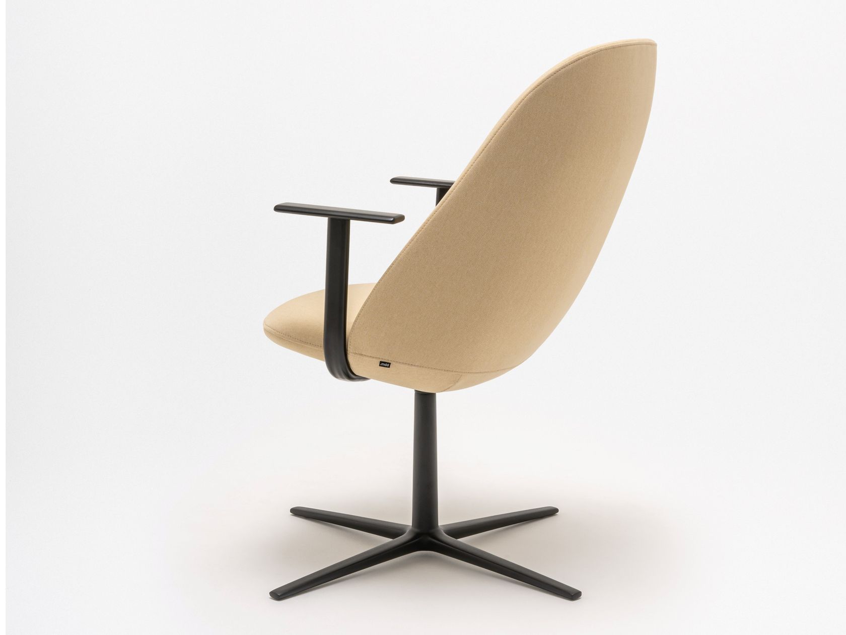 PARALEL | Chair with armrests Upholstered fabric chair with armrests By MDD