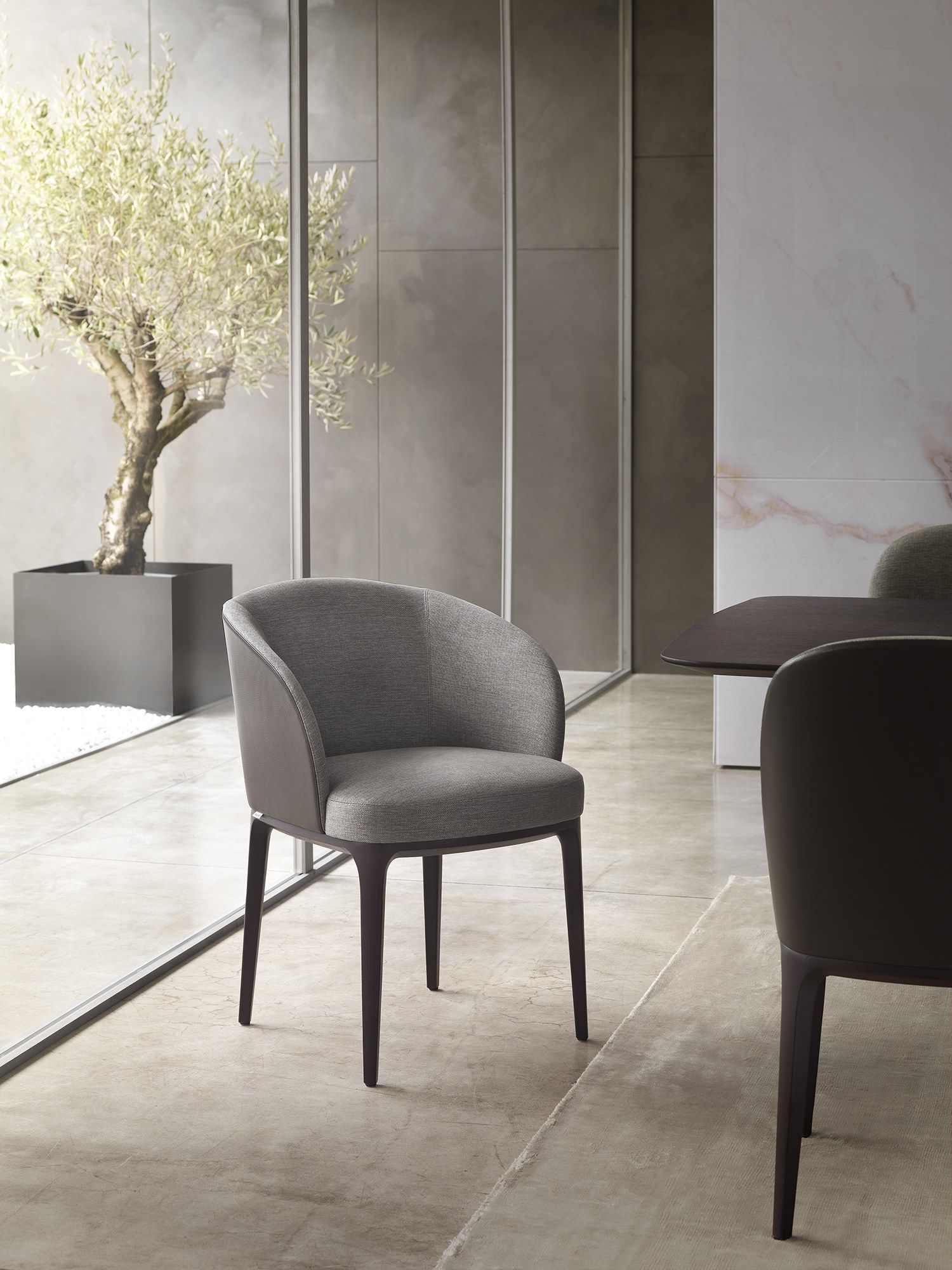 PARIS Upholstered leather chair By Marelli | design Eleonora Pozzi