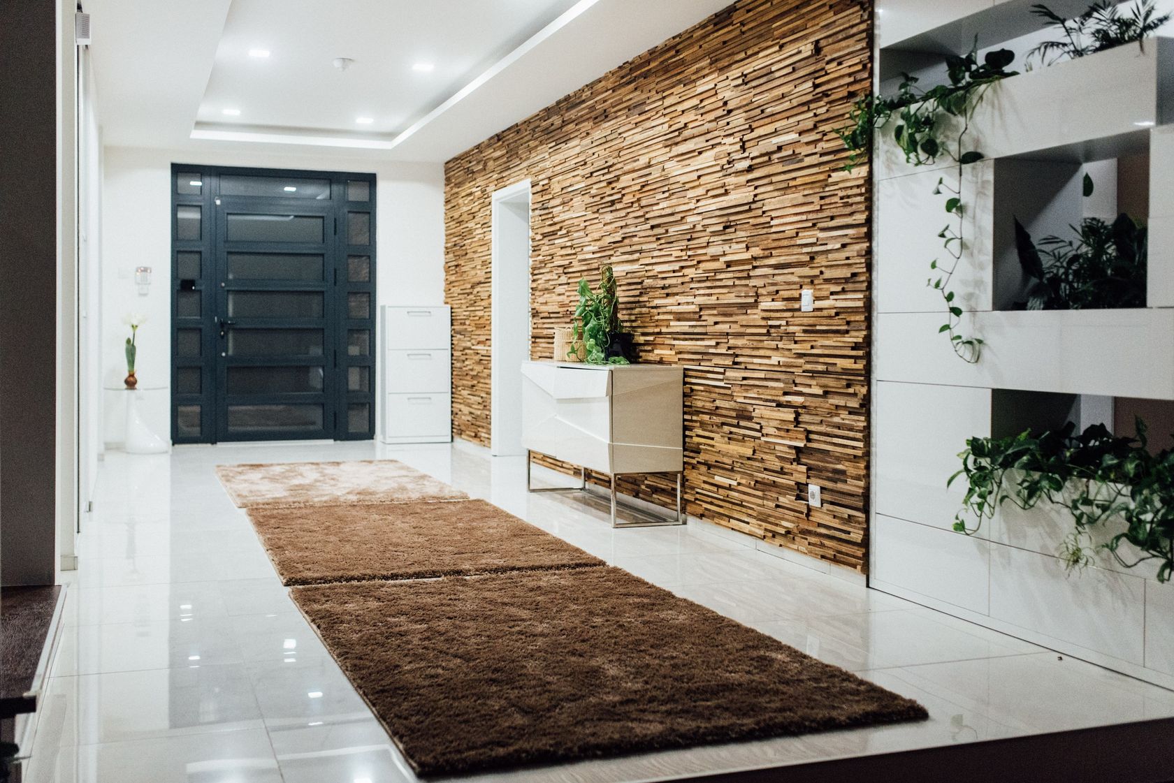 Wooden 3D Wall Cladding for interior PARKER By Wonderwall Studios