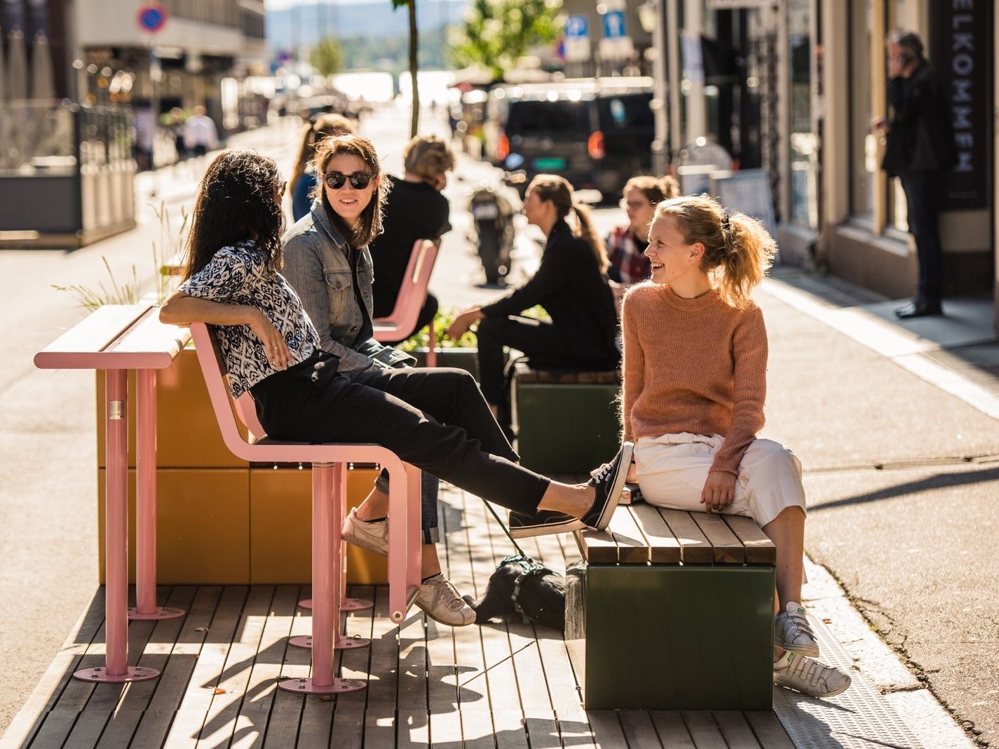 PARKLETS 2.0 CAFÉ Wooden bench By VESTRE | design SOLA - Studio Oslo ...