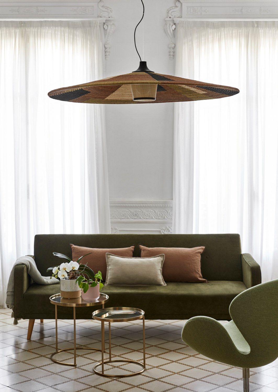 PARROT LED abacá pendant lamp By Forestier | design Jette Scheib