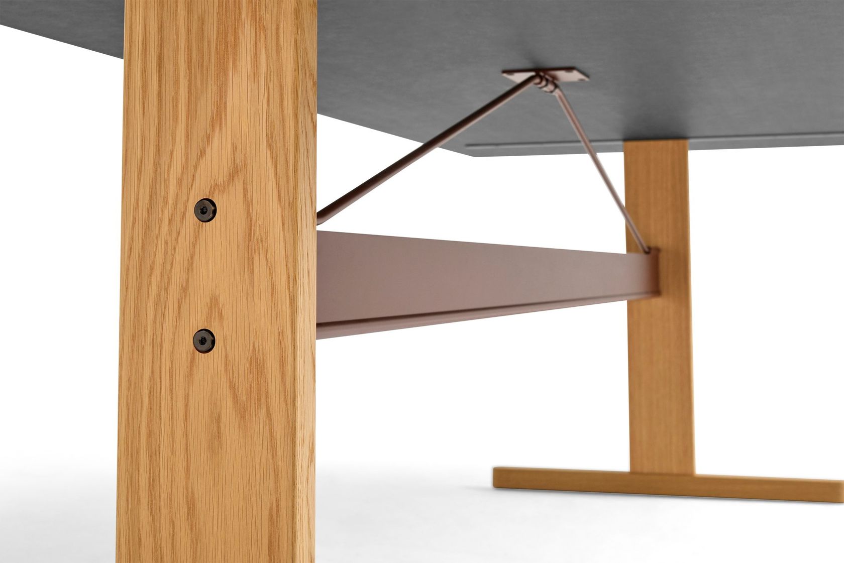 PASSERELLE | Wood veneer table By Hay design Ronan & Erwan Bouroullec
