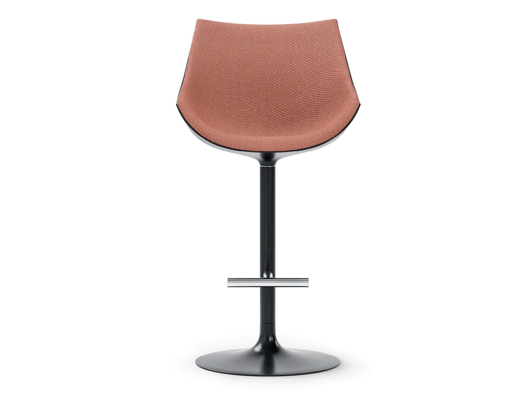 PASSION High fabric stool with footrest By Cassina | design Philippe Starck