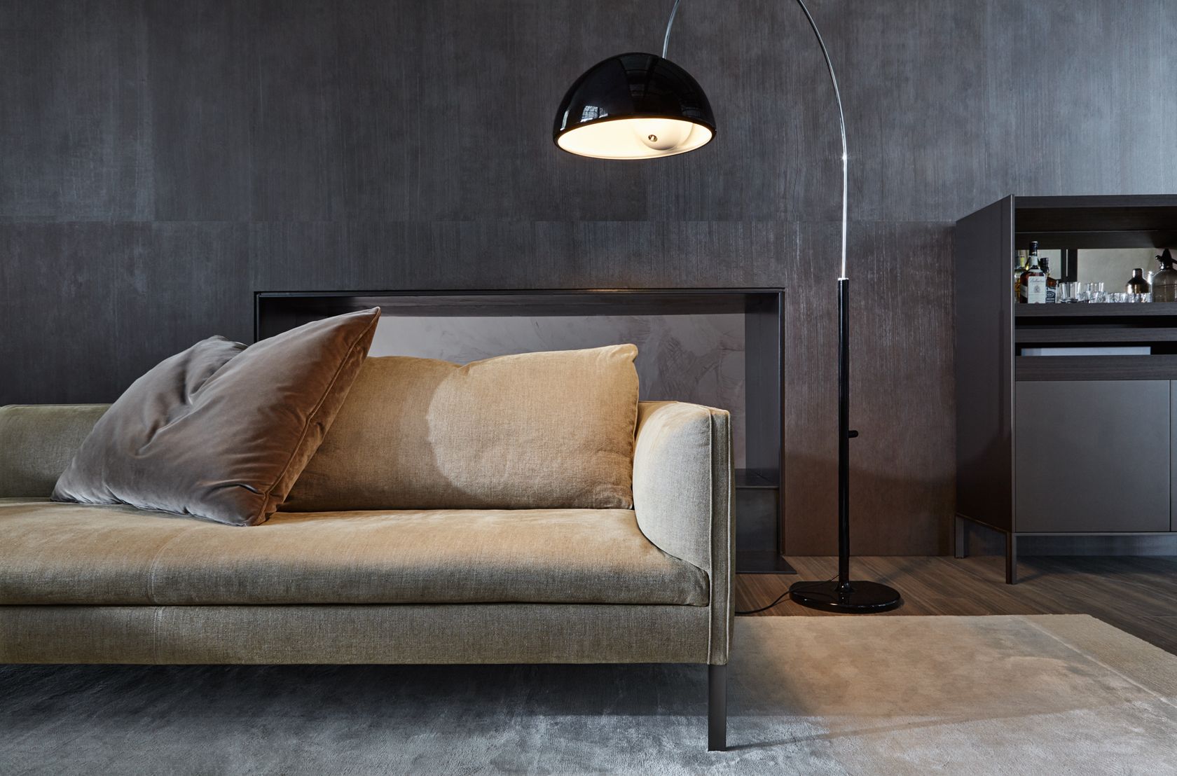 PAUL 3 seater leather sofa By Molteni & C. | design Vincent Van Duysen