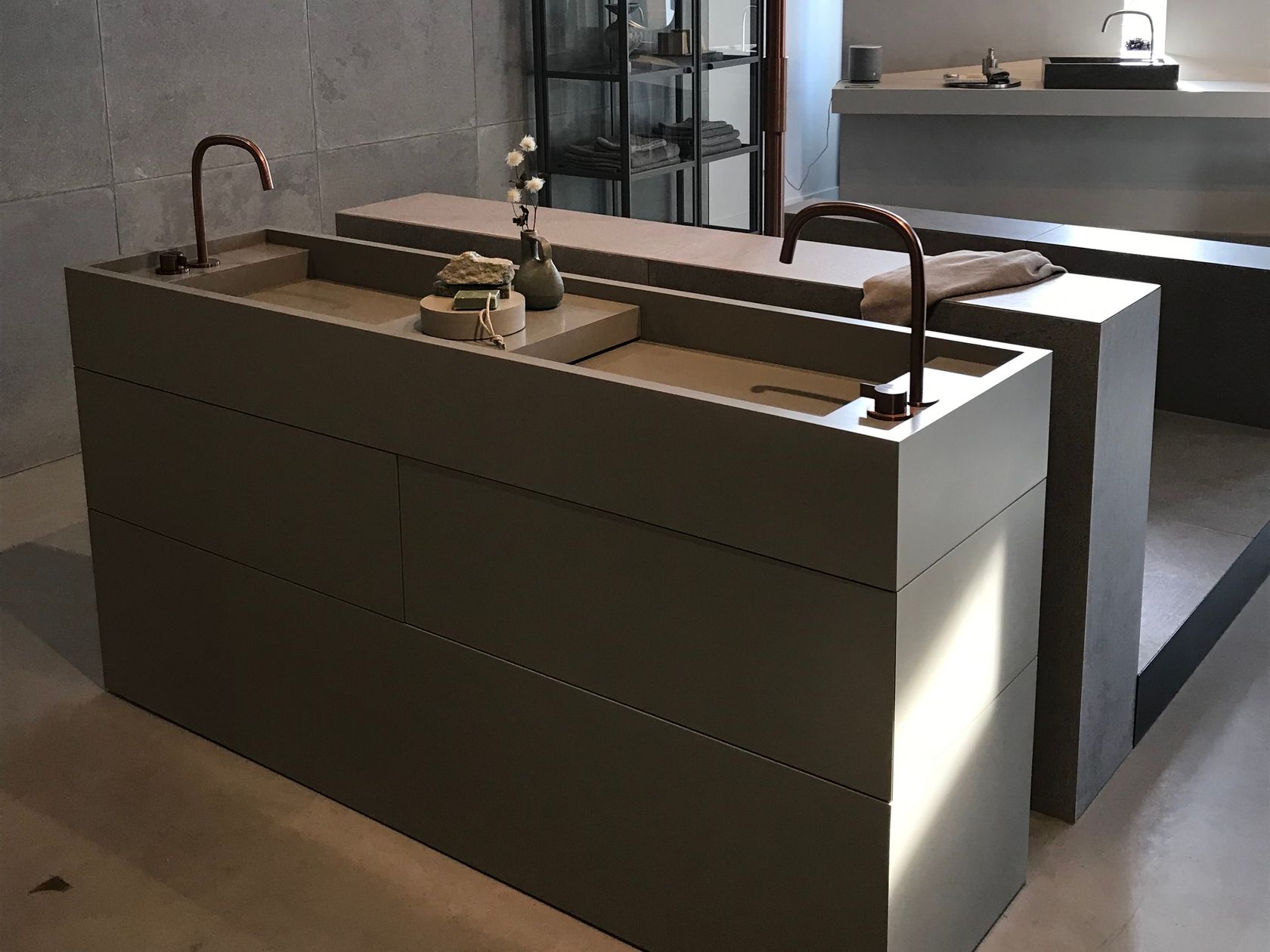 PB BASIN - 180 | Washbasin with drawers By COCOON design Piet Boon