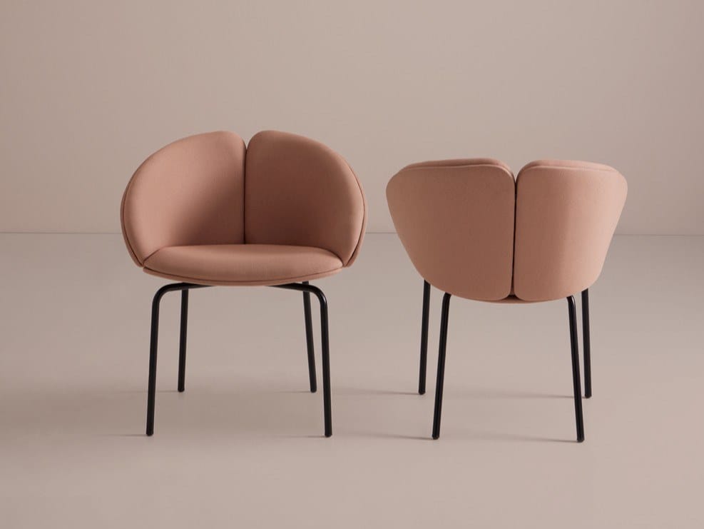 PEACH Fabric chair By Mobboli | design Arnau Reyna