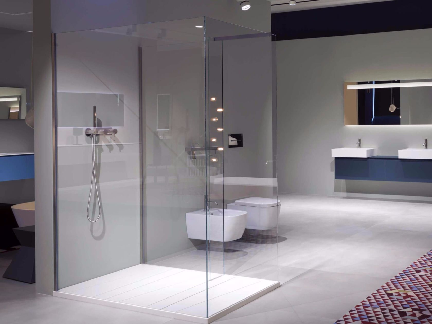 PENISOLA Box doccia in vetro temperato con piatto By Antoniolupi ...