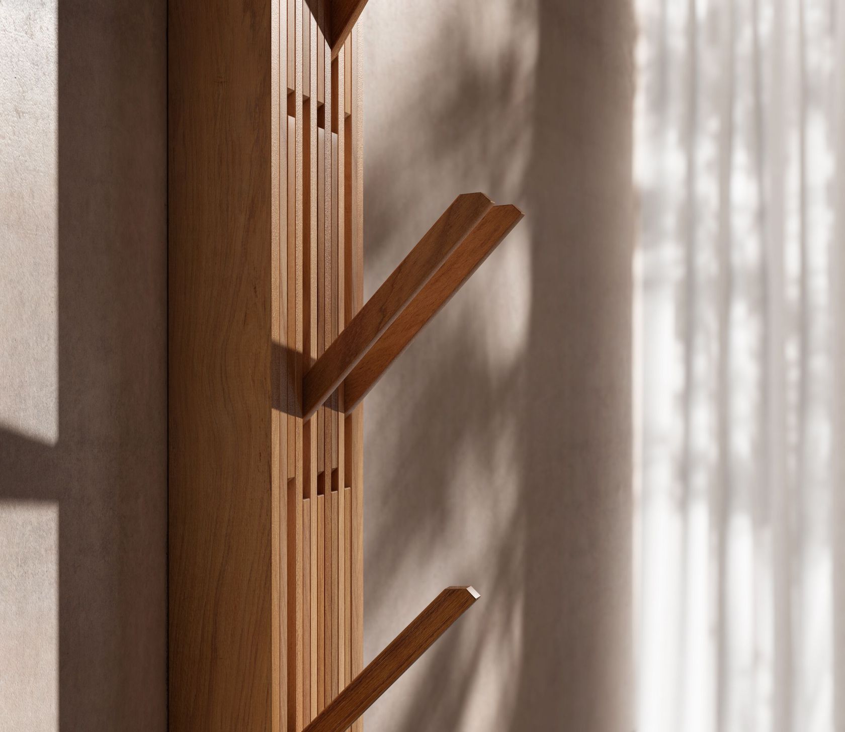 PIANO OAK NATURAL OILED Coat rack By PER/USE