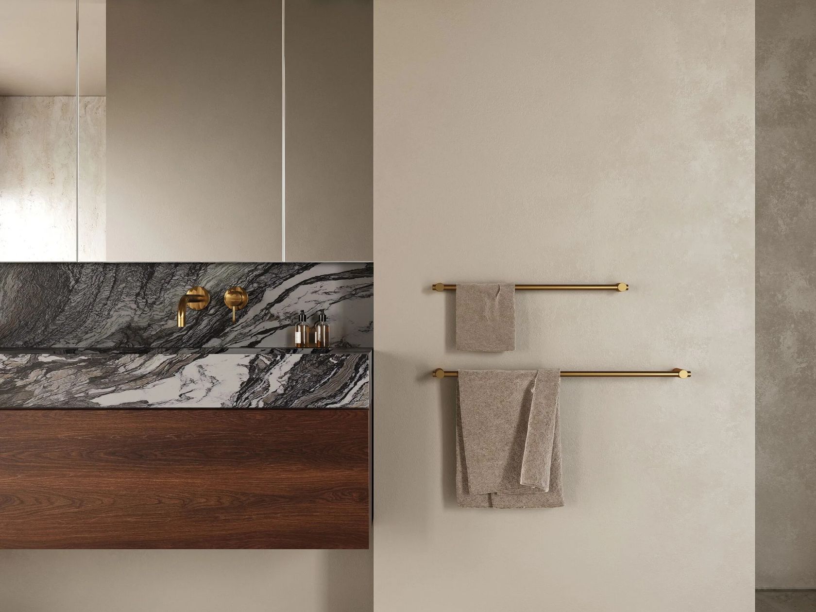 TUBE CONNECTING SYSTEM MODULATION N°16 Towel rack By P&G KONZEPT