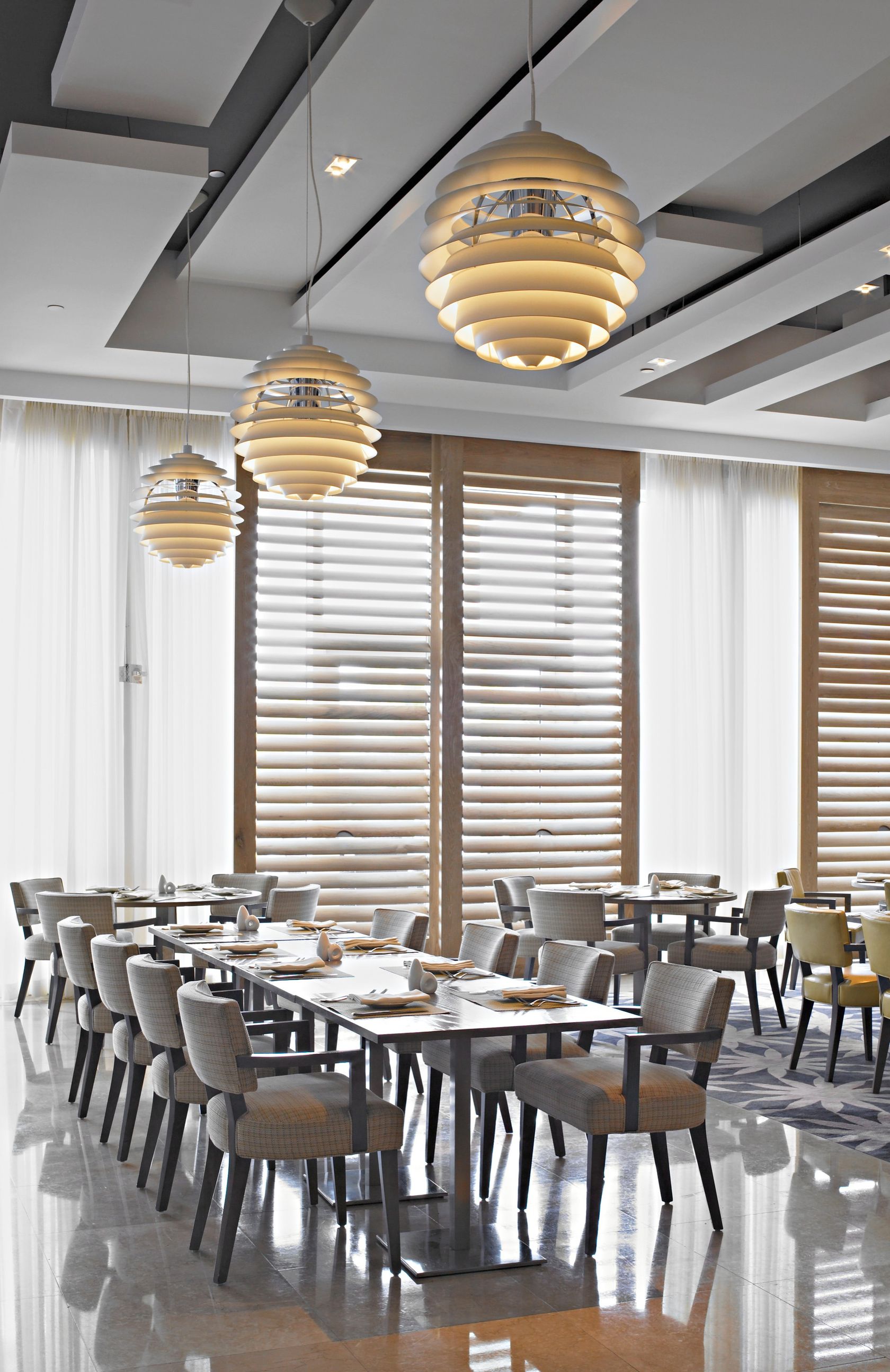 PH LOUVRE LED aluminium pendant lamp By Louis Poulsen