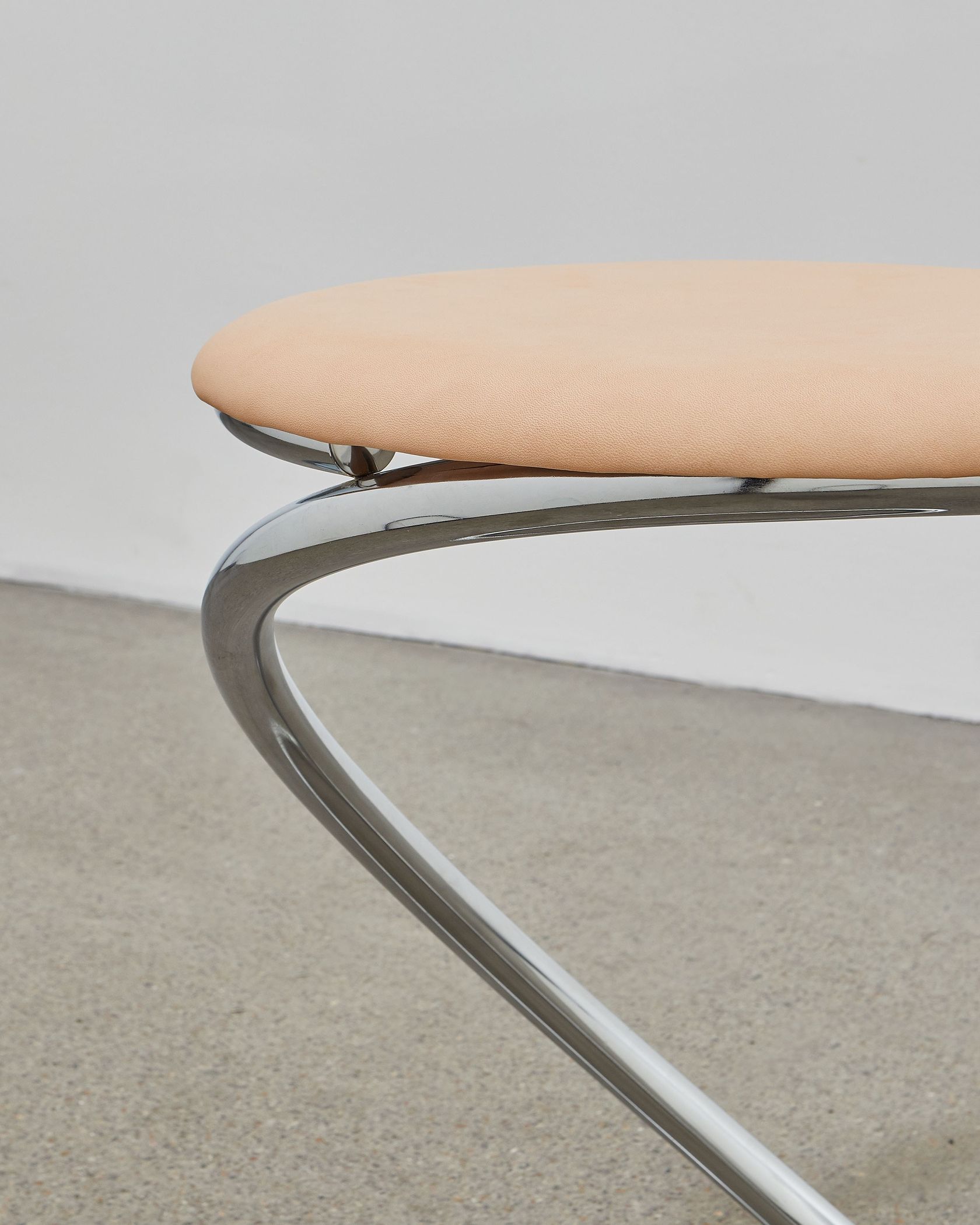 PH SNAKE STOOL | Leather stool Steel and leather stool By PH Furniture ...