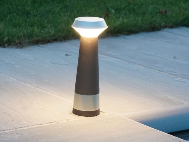 LED PMMA table lamp cordless PHARO By PURALUCE design Corcione Tinucci ...