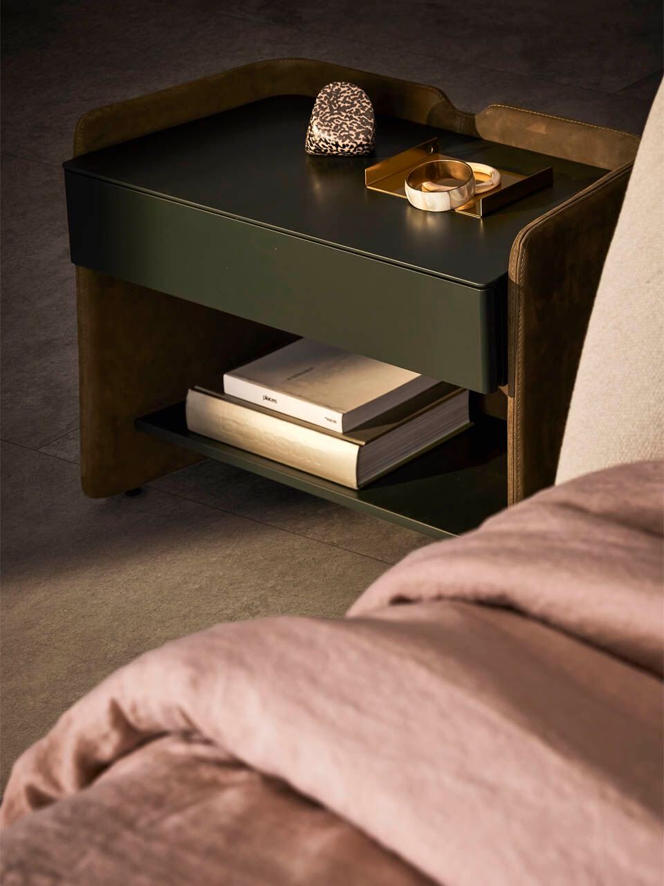 CHLOÉ Wooden bedside table By Pianca | design Emmanuel Gallina