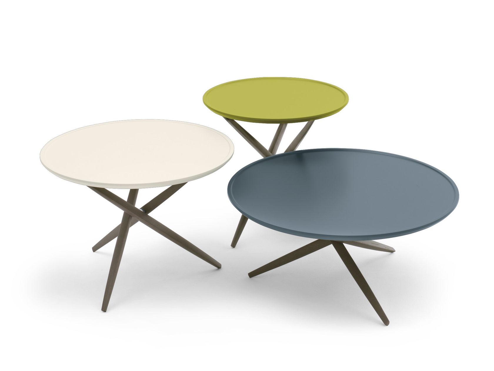 Lacquered solid wood side table PICO By SCULPTURES JEUX