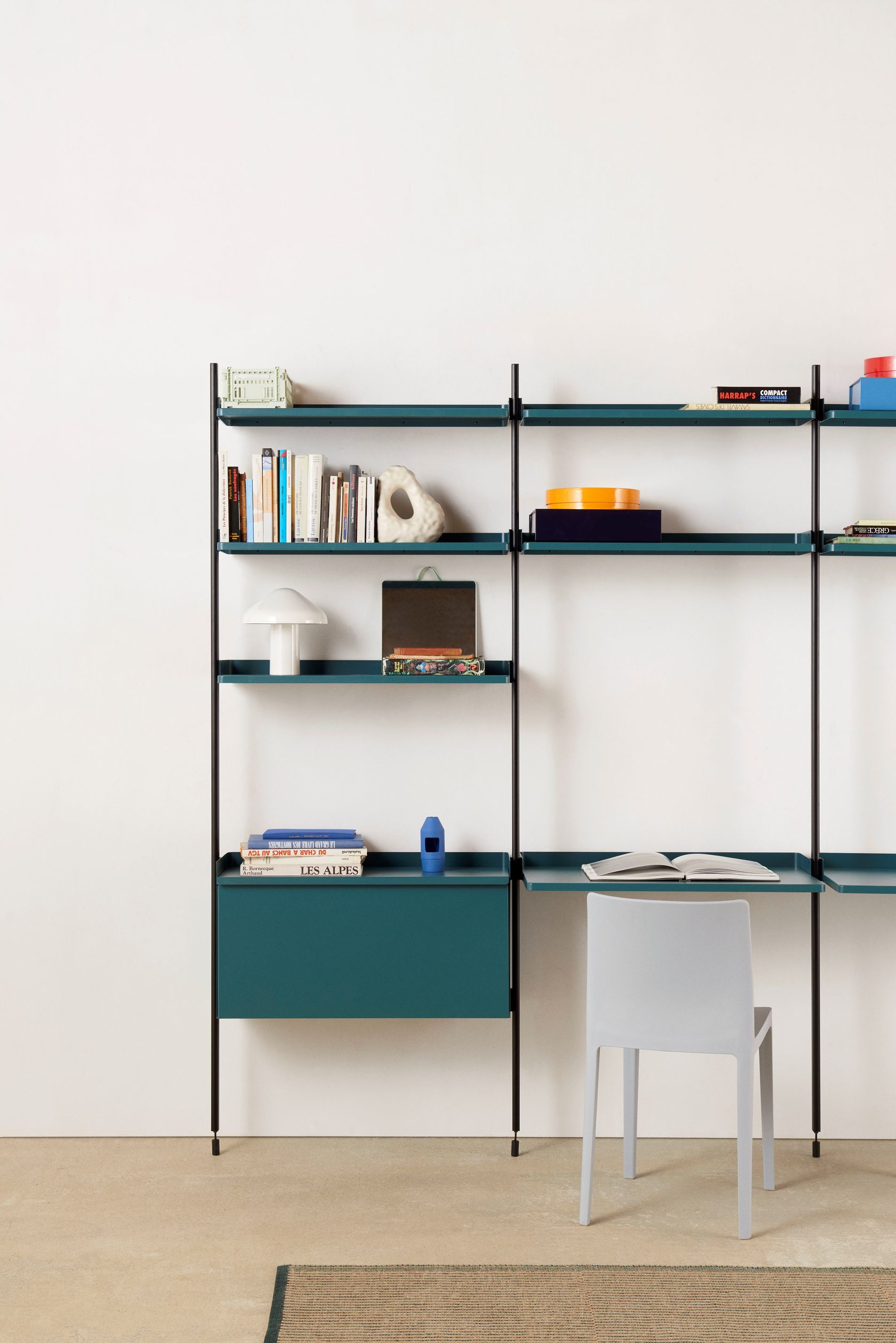 PIER SYSTEM Libreria componibile in alluminio anodizzato By Hay ...