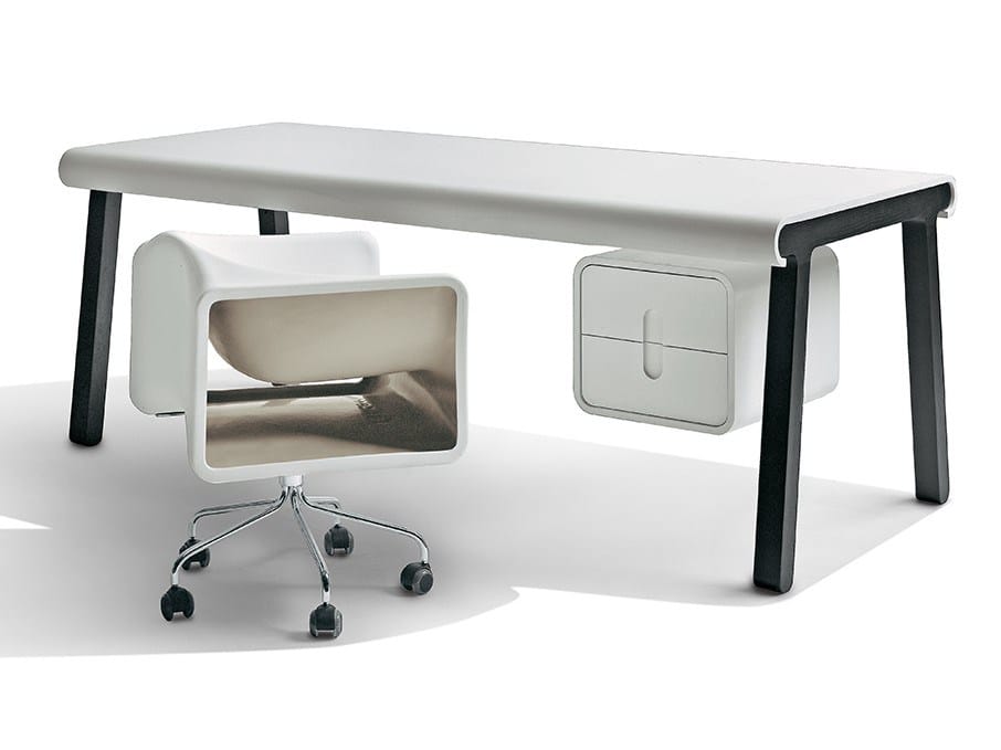 Oak table / writing desk PIGRECO By Felicerossi design Emmanuel Babled