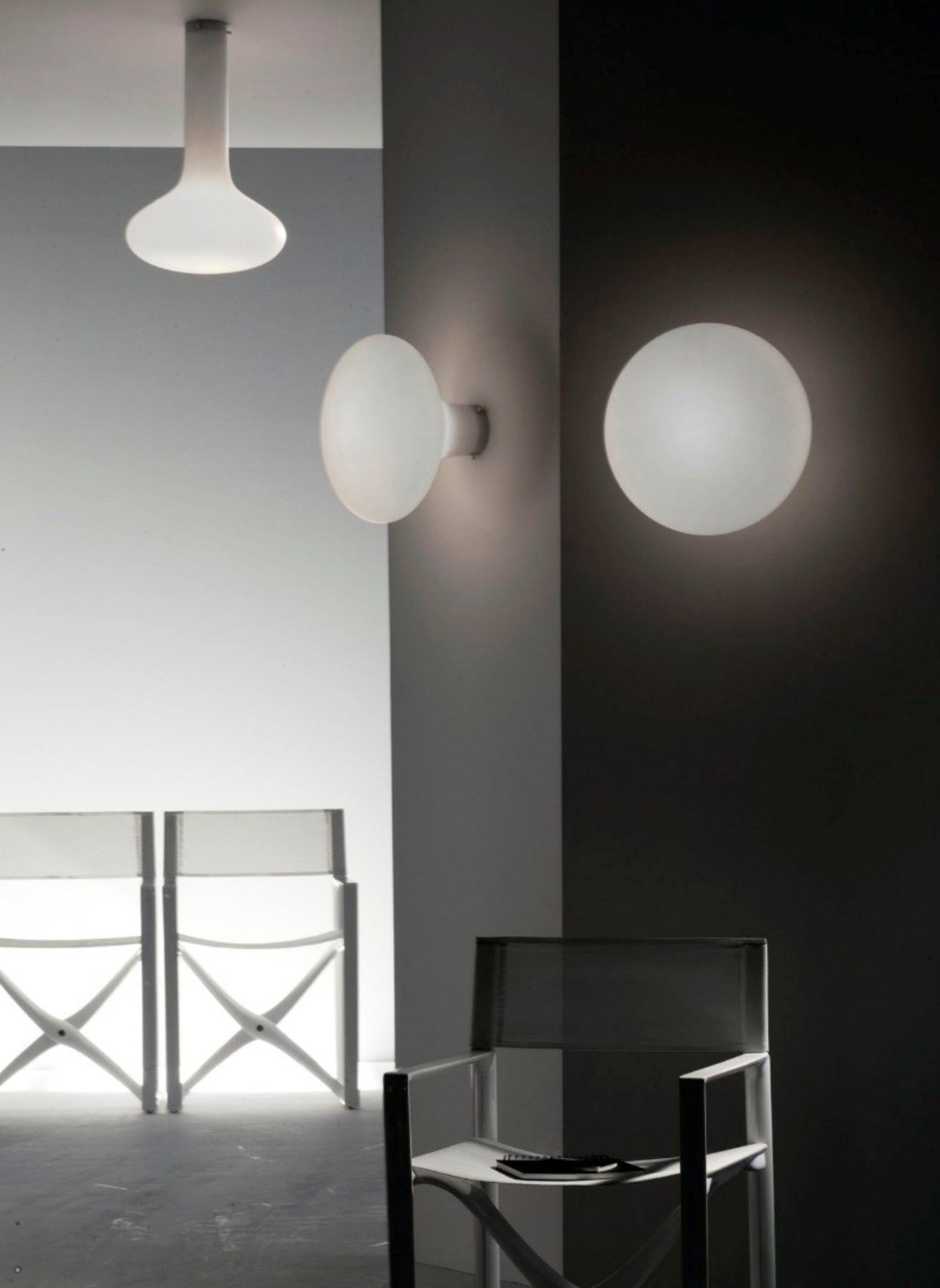 PIN LED polyethylene wall lamp By Martinelli Luce