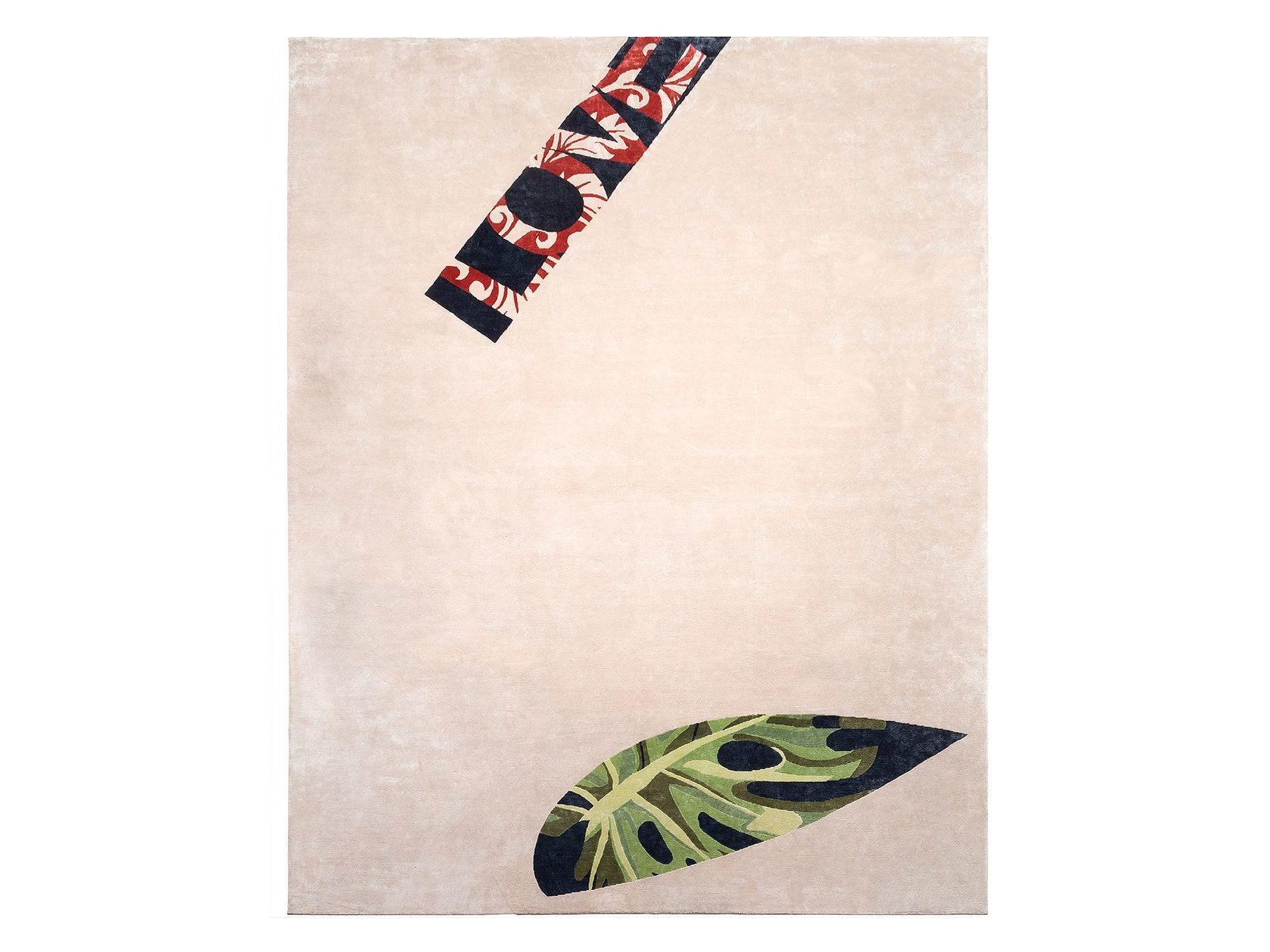 Handmade bamboo fibre rug PINK By ERBA ITALIA design Giorgio Soressi