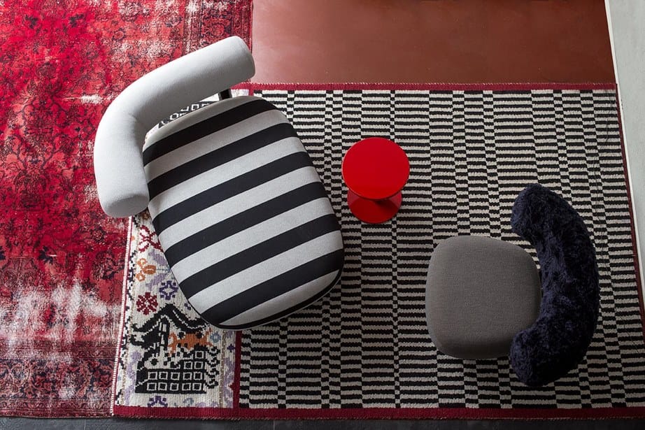 PIPE Round steel side table By Moroso | design Sebastian Herkner