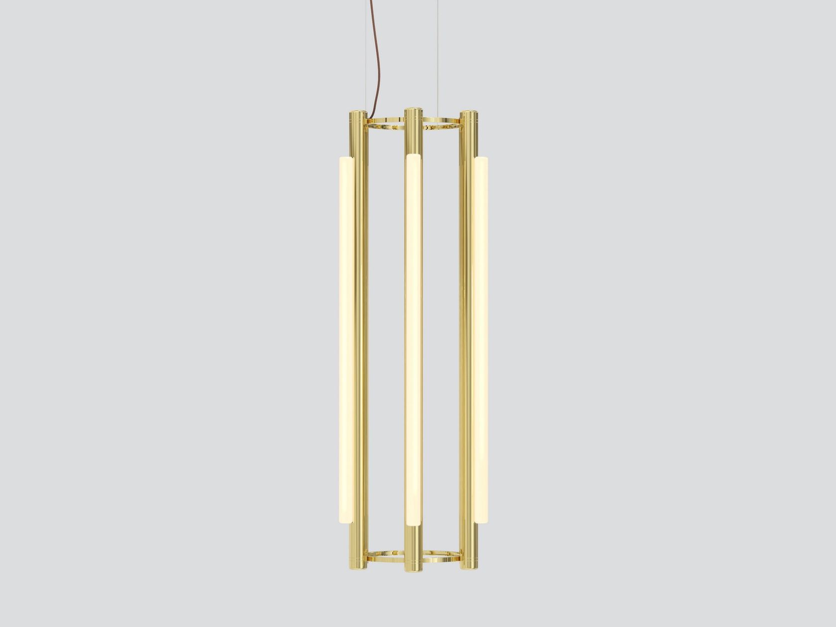 LED aluminium and acrylic pendant lamp PIPELINE CHANDELIER 4 Pipeline ...