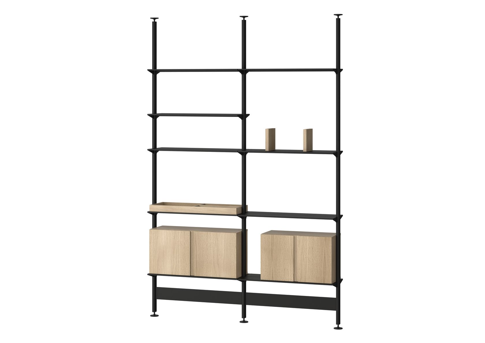 PIRA G2 Floor-ceiling mounted bookcase By String Furniture