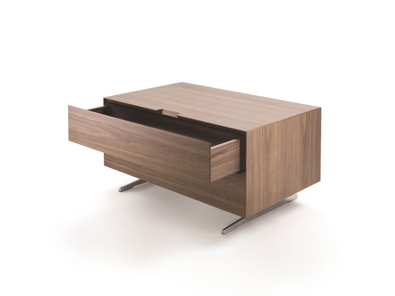 Rectangular wooden bedside table with drawers PIUMA 2017 By FLEXFORM ...