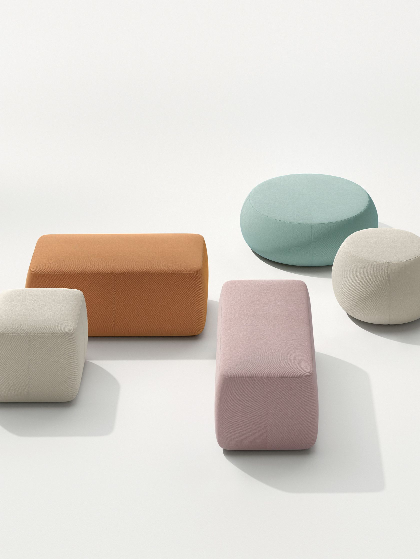 Fabric pouf PIX 87 By arper design Ichiro Iwasaki