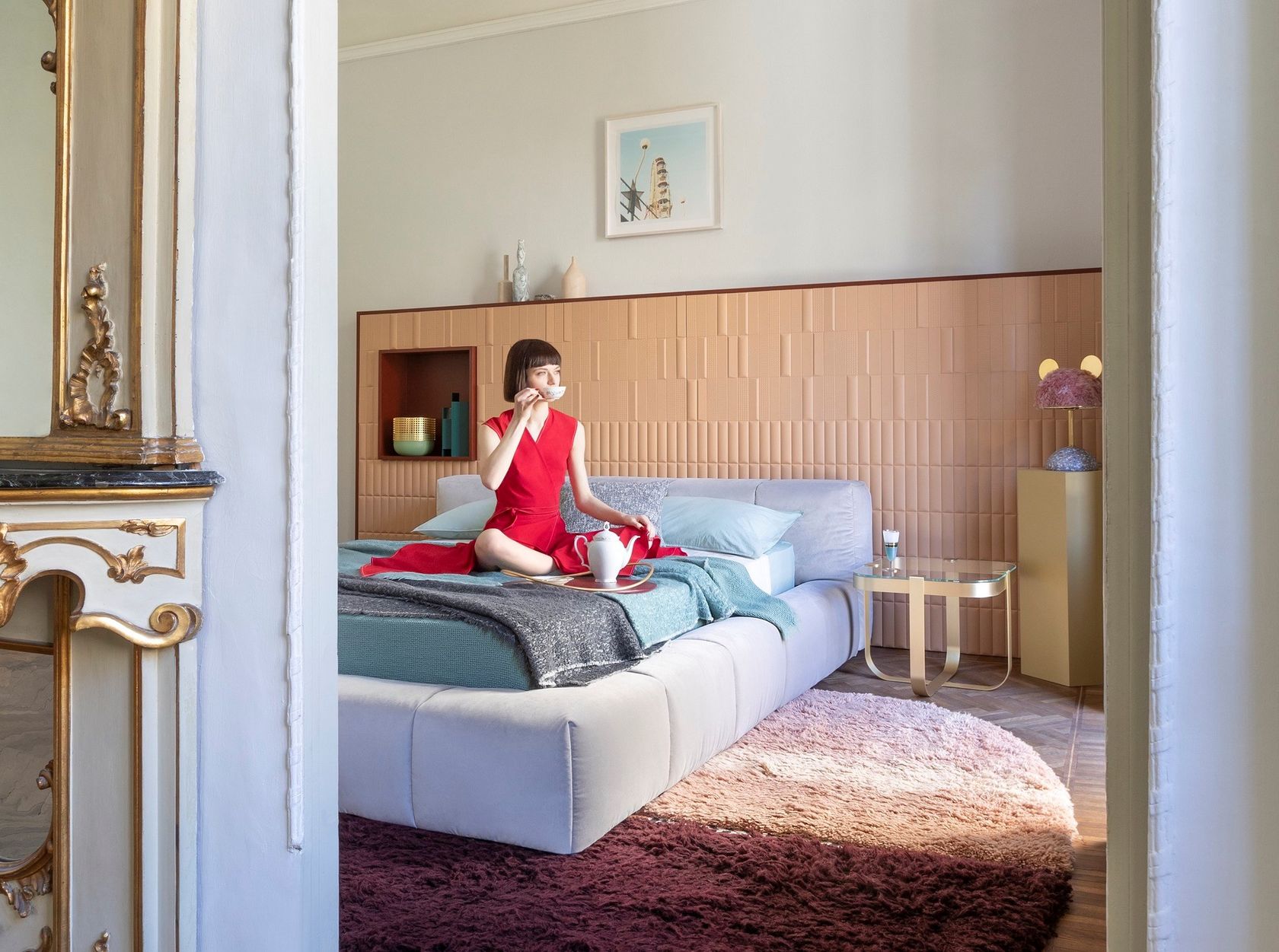 PIXEL BOX LARGE Bed By Saba Italia | design Sergio Bicego