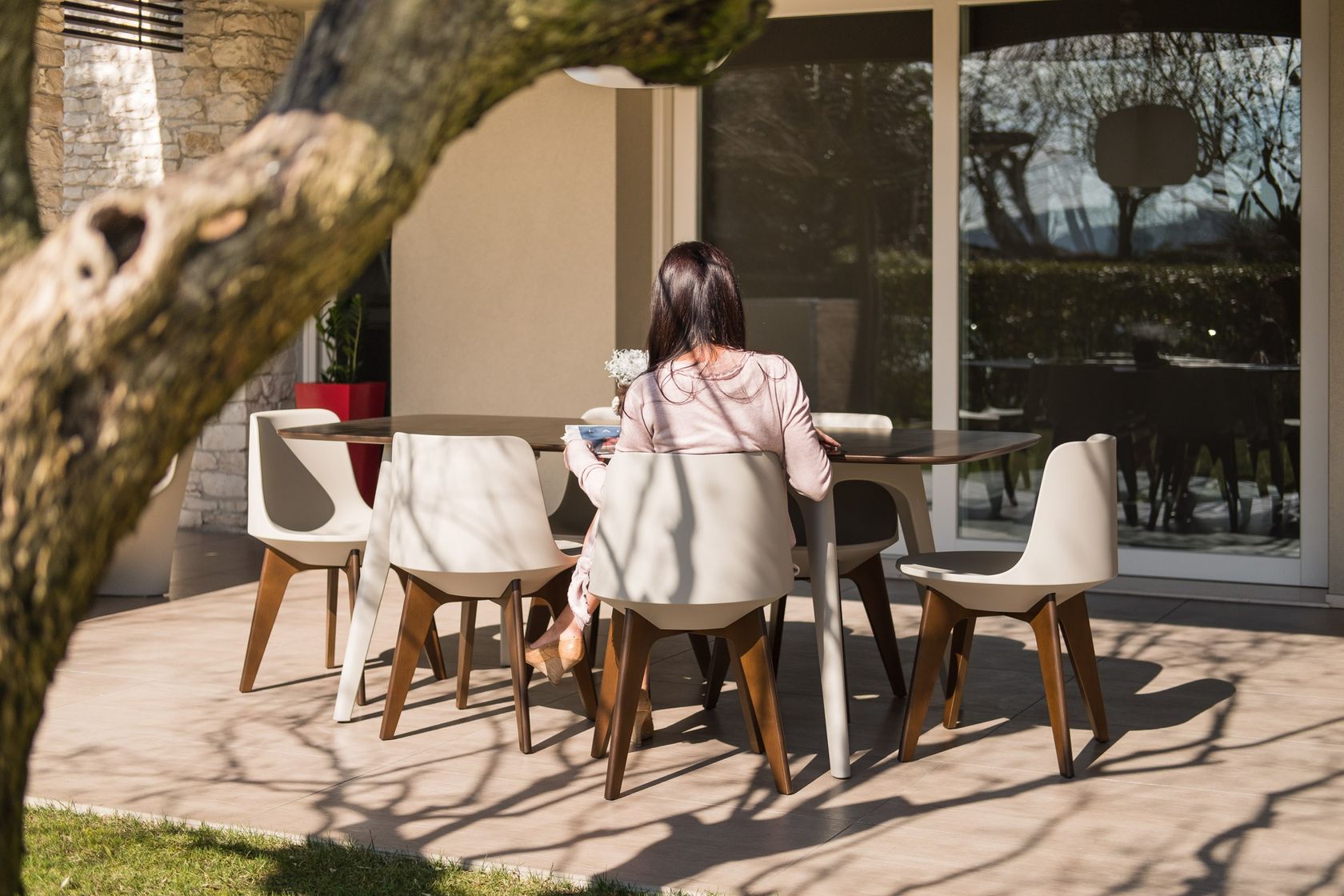 Polyethylene chair PLANET CHAIR By Plust design Cédric Ragot