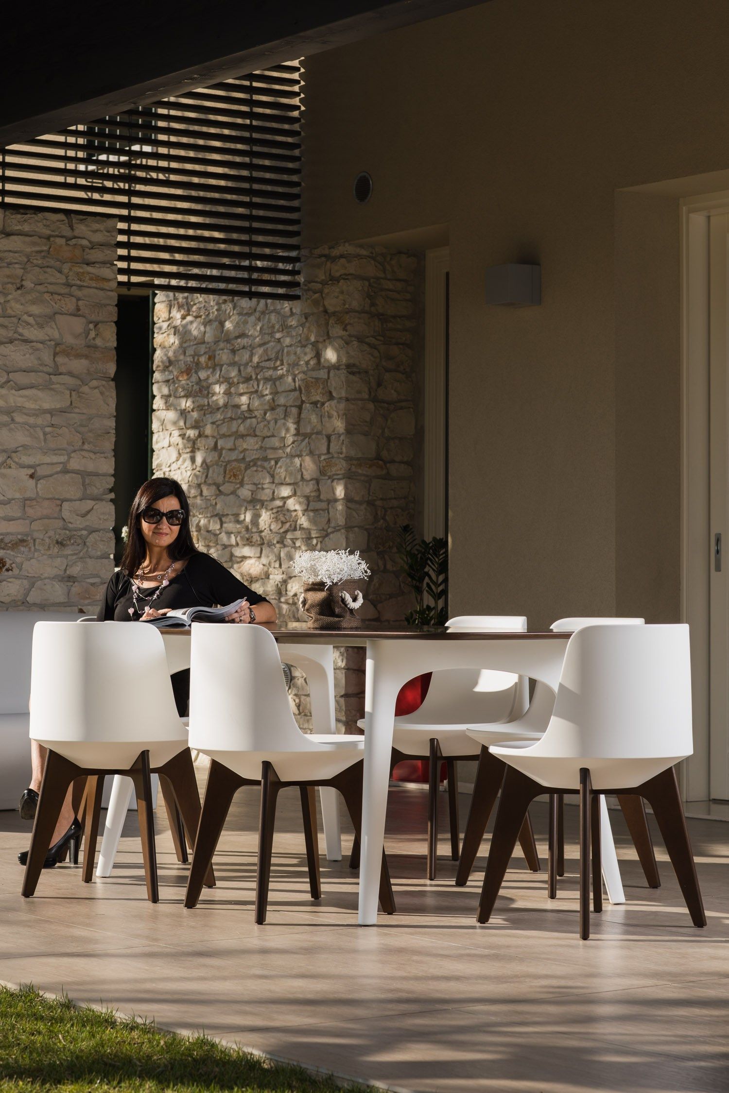 Polyethylene chair PLANET CHAIR By Plust design Cédric Ragot