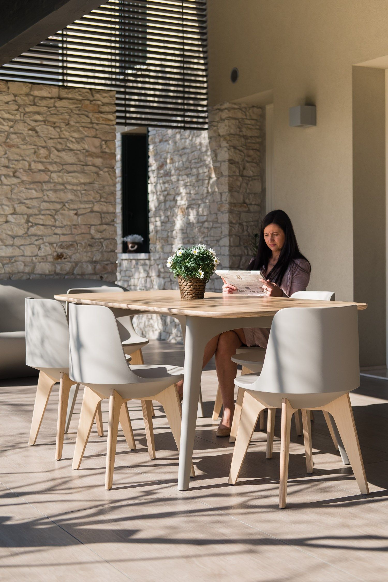 Polyethylene chair PLANET CHAIR By Plust design Cédric Ragot