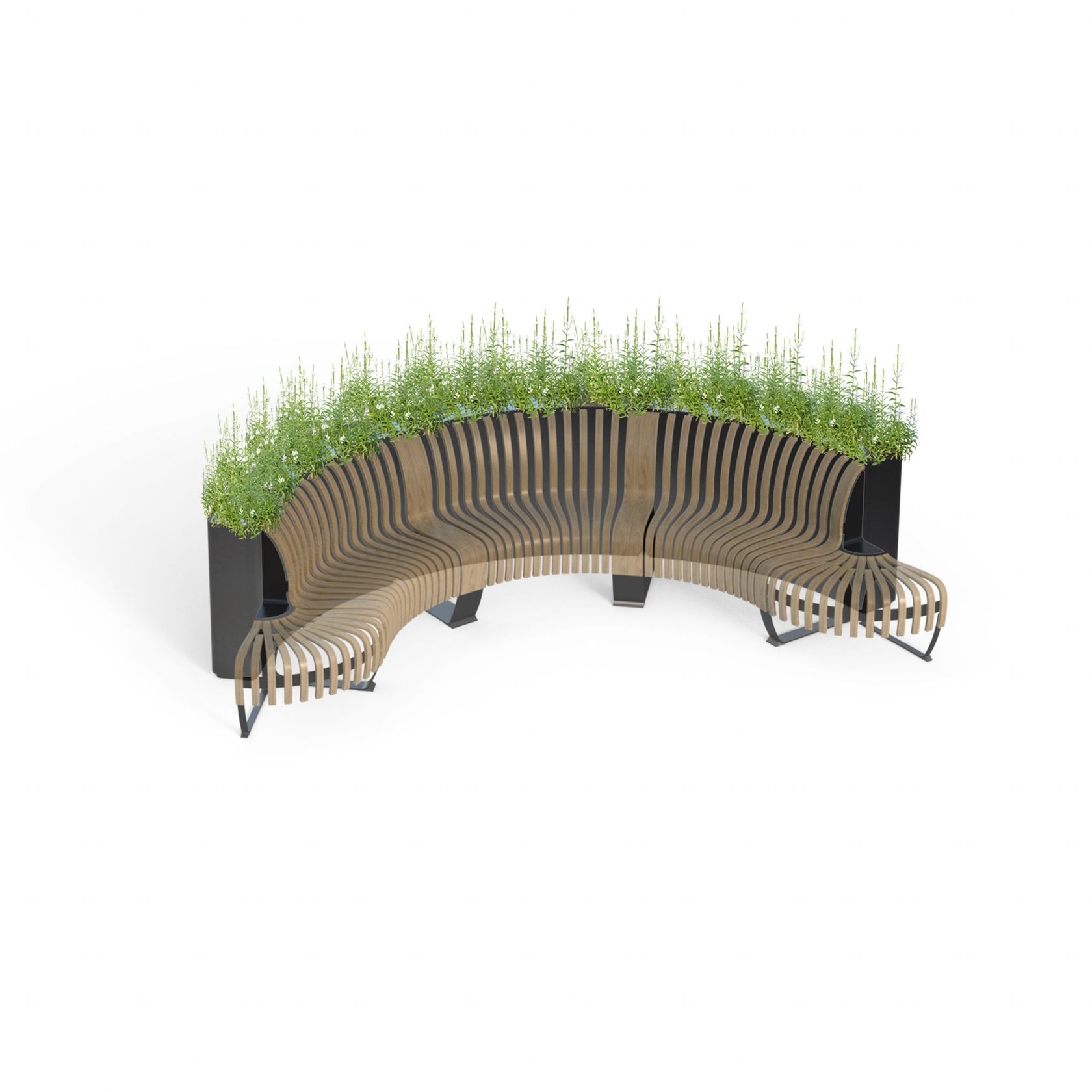PLANTER DIVIDER Metal planter divider By Green Furniture Concept ...