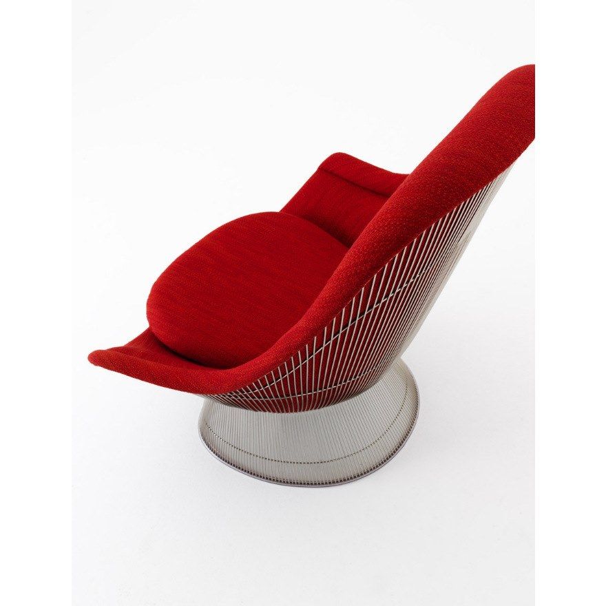 PLATNER Steel and fabric armchair with armrests By Knoll | design ...