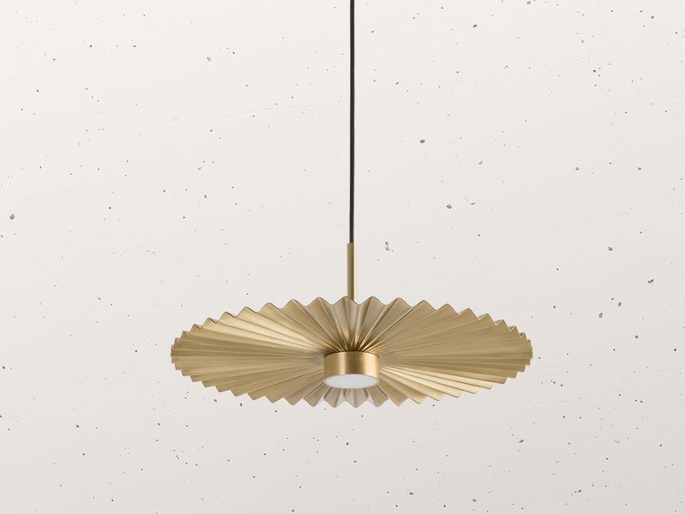 PLIE’ 284.01 LED brass pendant lamp By Il Fanale | design Paolo Dell'Elce
