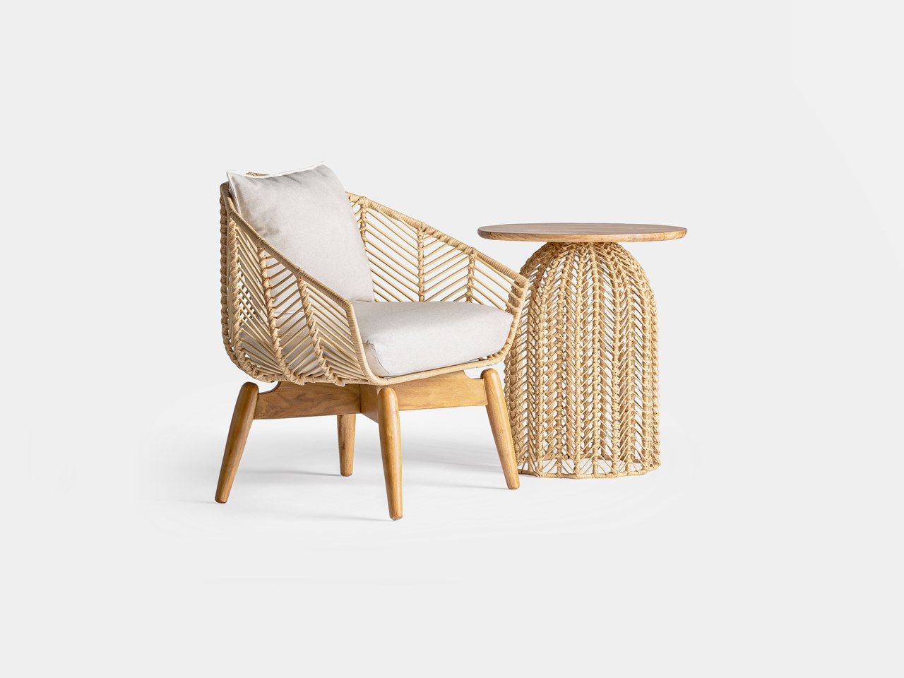 PLISSÉ RATTAN | Easy chair By Vical Home design JM FERRERO