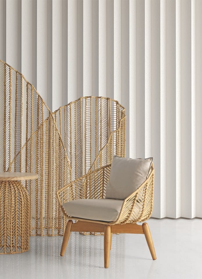 PLISSÉ RATTAN | Easy chair By Vical Home design JM FERRERO