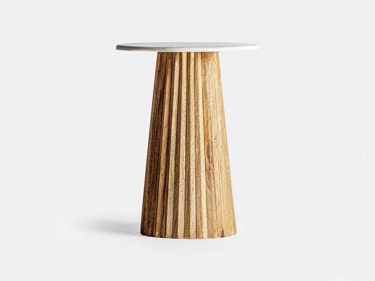 PLISSÉ WOOD | High side table By Vical Home design JM FERRERO