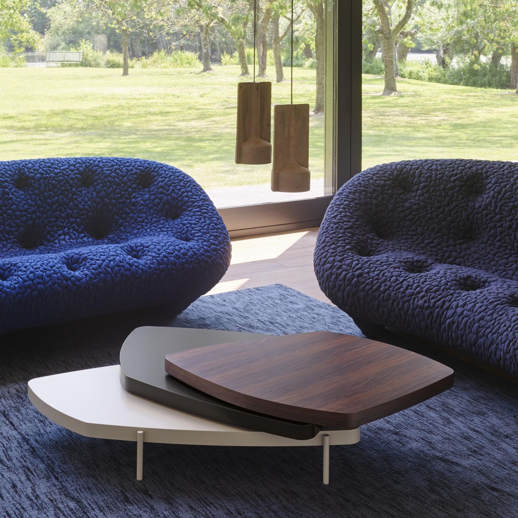 PLOUM 2 seater tufted fabric sofa By Ligne Roset | design Ronan & Erwan ...