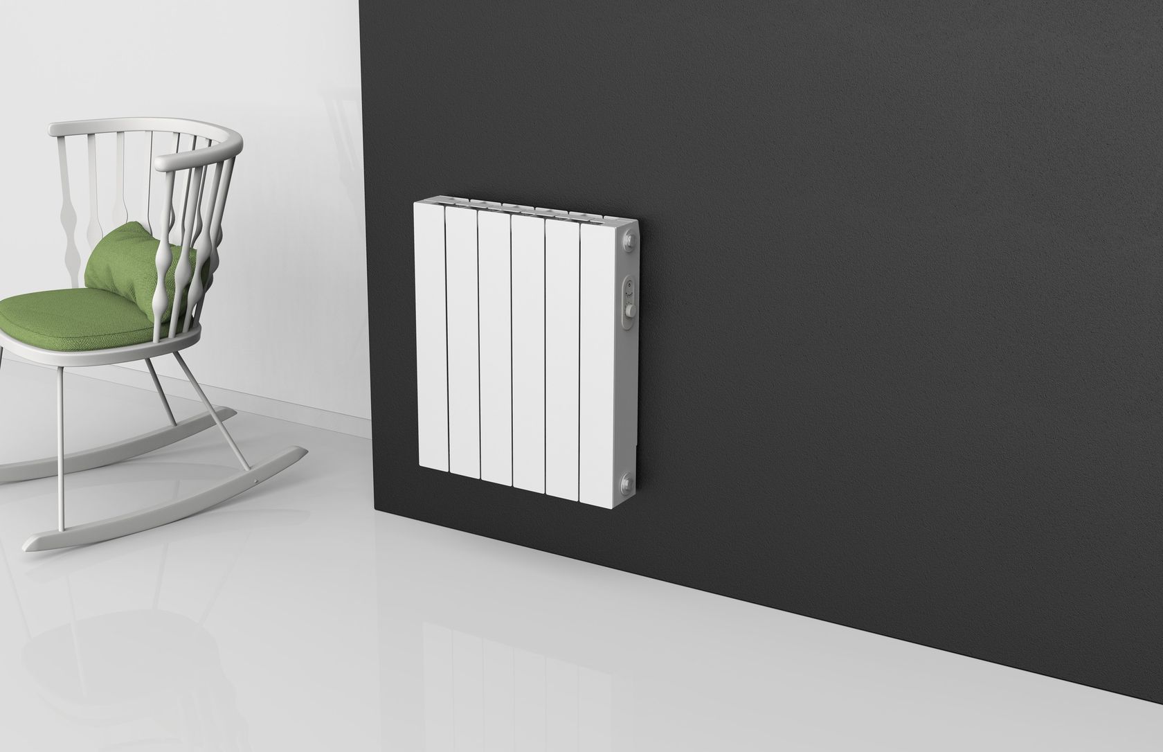 Electric wall-mounted decorative radiator PLUS E By Radiatori 2000
