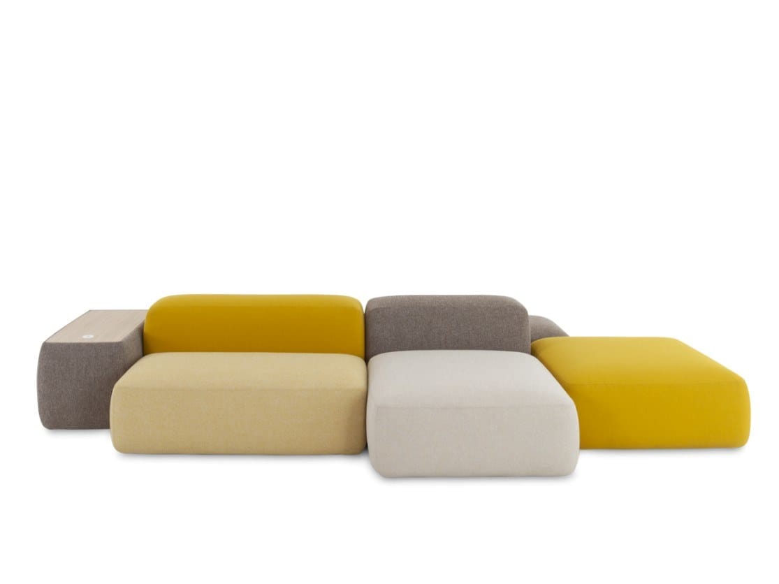 PLUS Canapé double-face modulable en tissu avec revêtement amovible By ...